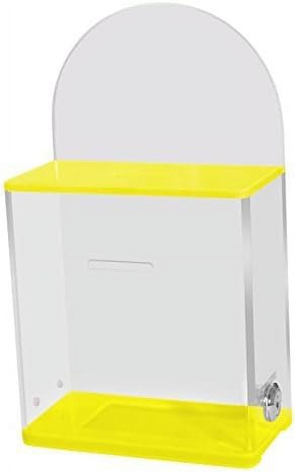 Acrylic Donation Suggestion collection Box Pre Drilled Holes For Wall ...