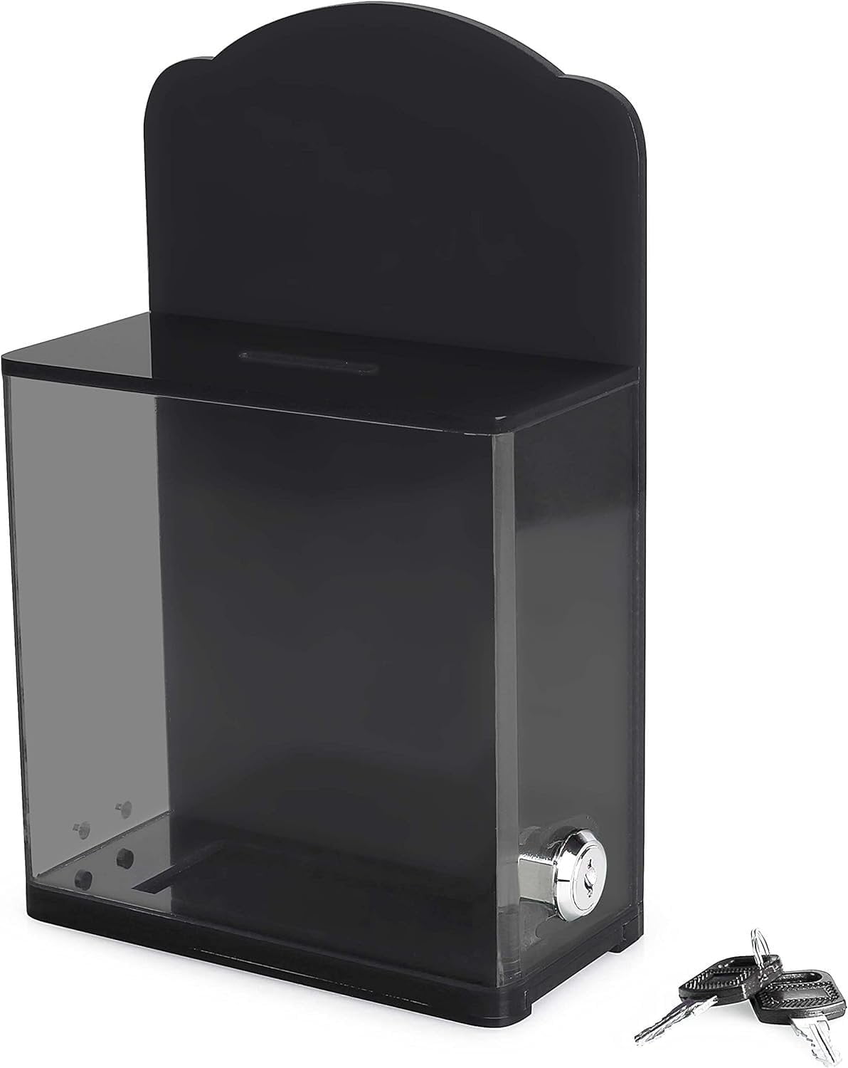 Acrylic Donation Suggestion collection Box Pre Drilled Holes For Wall ...