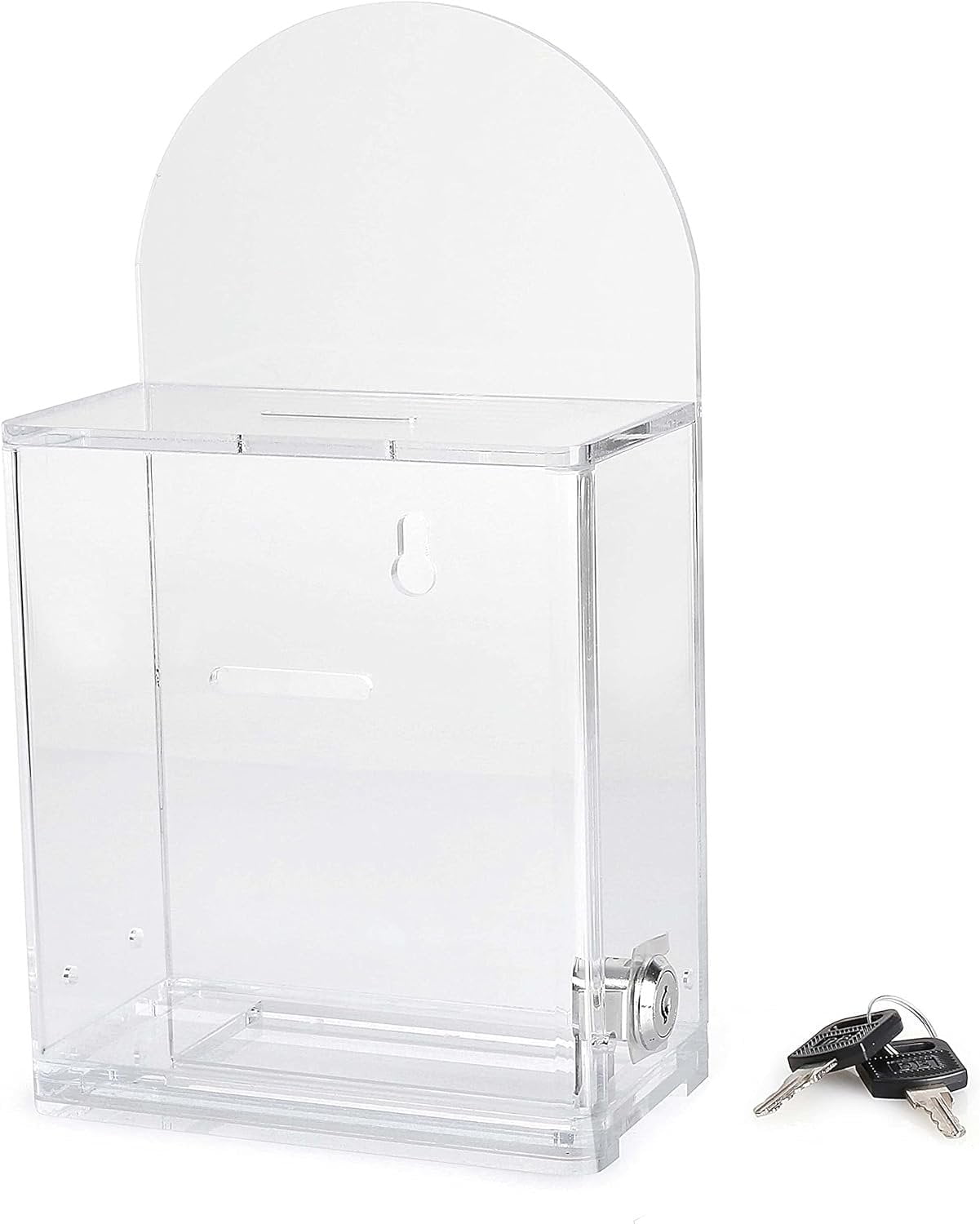 Acrylic Donation Suggestion collection Box Pre Drilled Holes For Wall ...