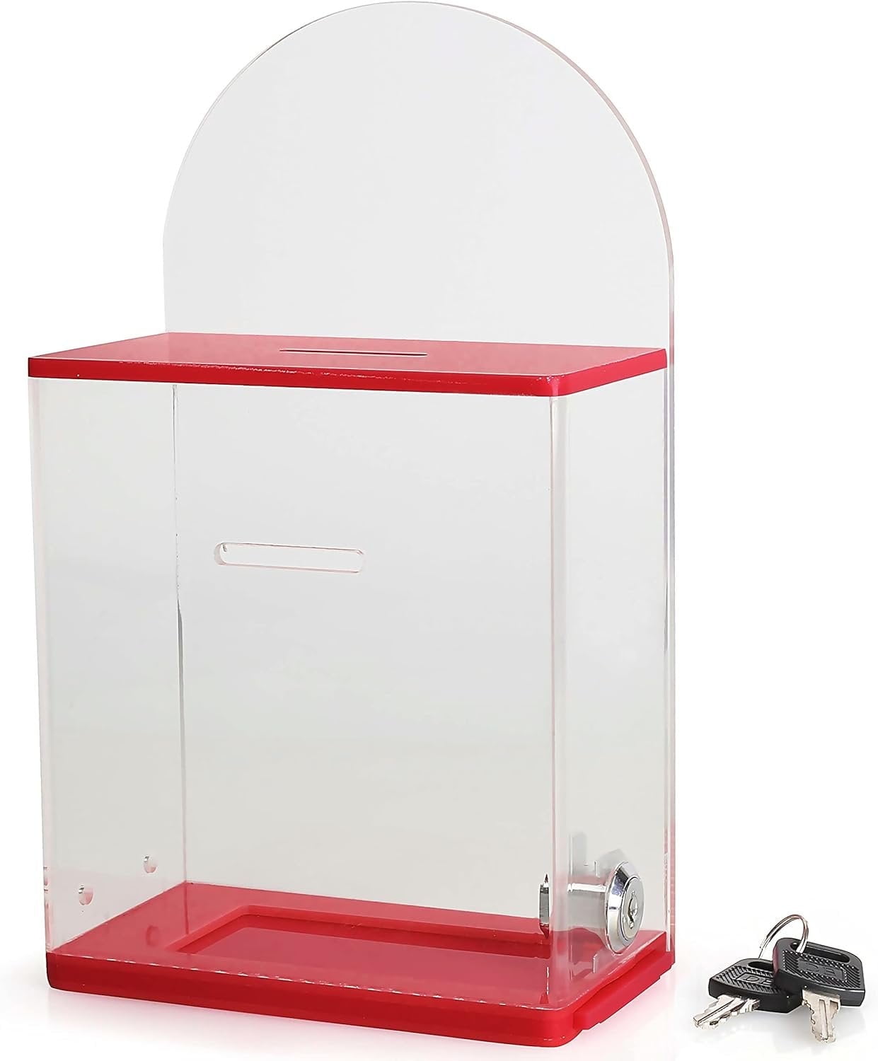 Acrylic Donation Suggestion collection Box Pre Drilled Holes For Wall ...
