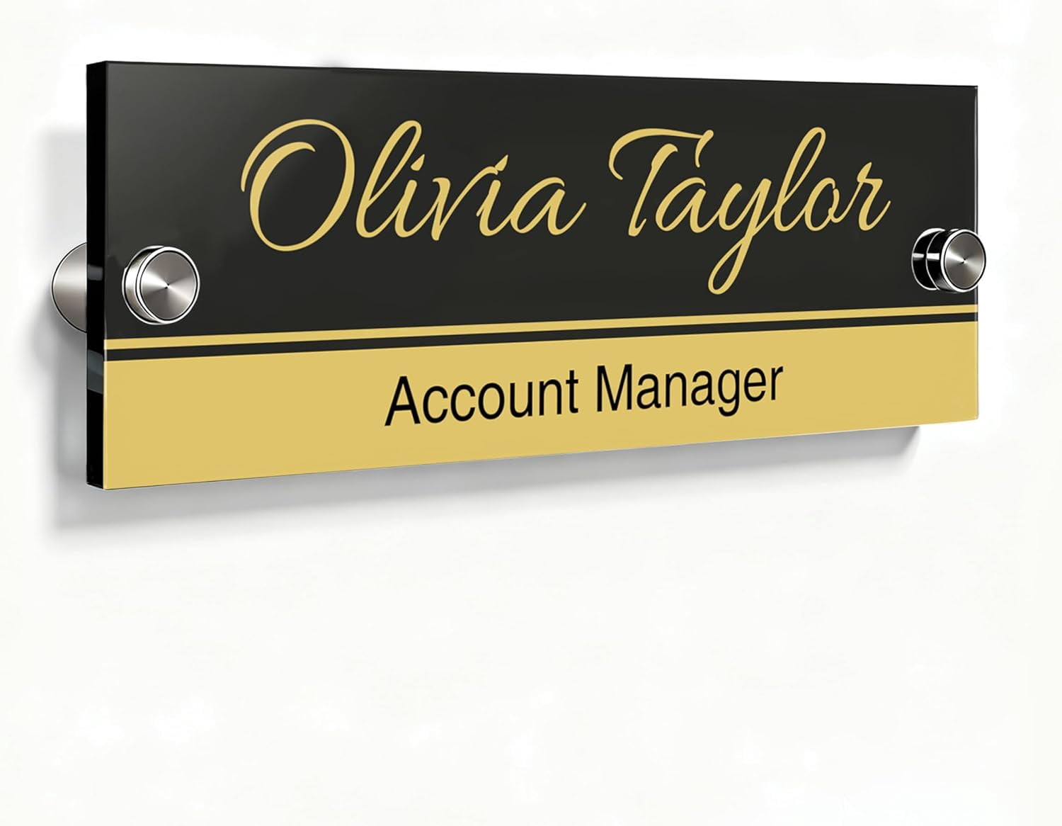 Acrylic Door Name Plate Personalized Office Name Plate Custom Door Sign ...