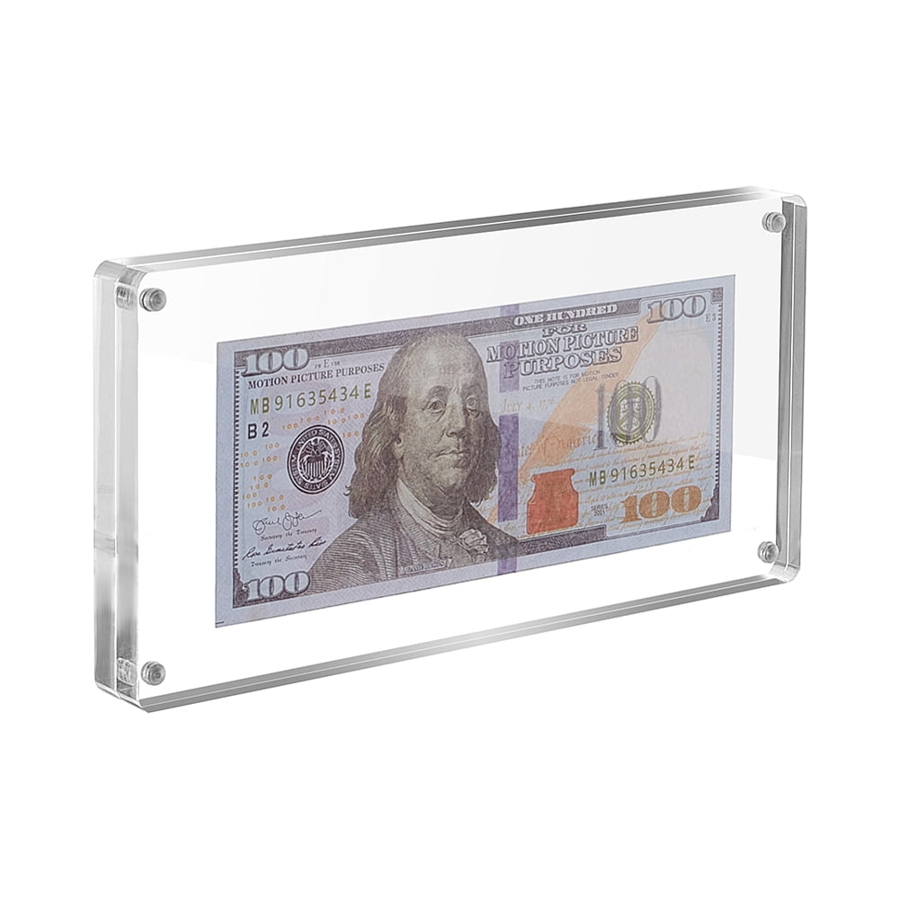 Acrylic Double-sided Transparent Display Photo Frame Rectangle Clear ...