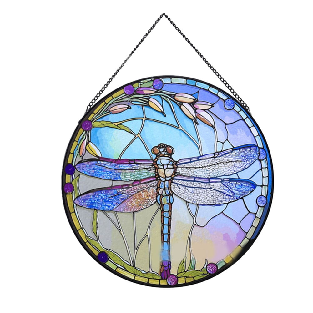 Acrylic dragonfly casement Hang dragonfly Stained Glass Hang Animal Sun ...