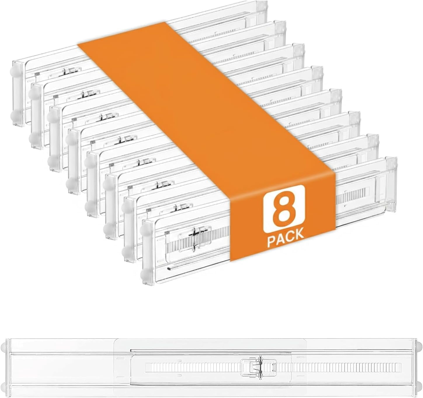 Acrylic Drawer Dividers – Adjustable 11–20.8 Inch Expandable Deep ...