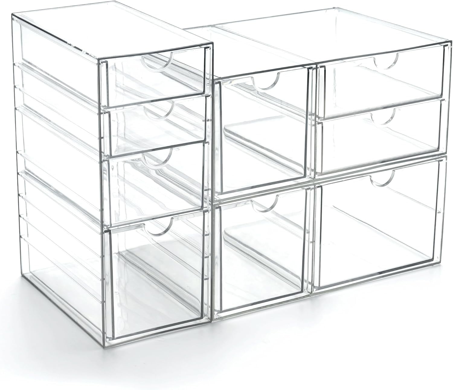 Acrylic Drawer Makeup Organizer Office Desk Organizers Accessories ...