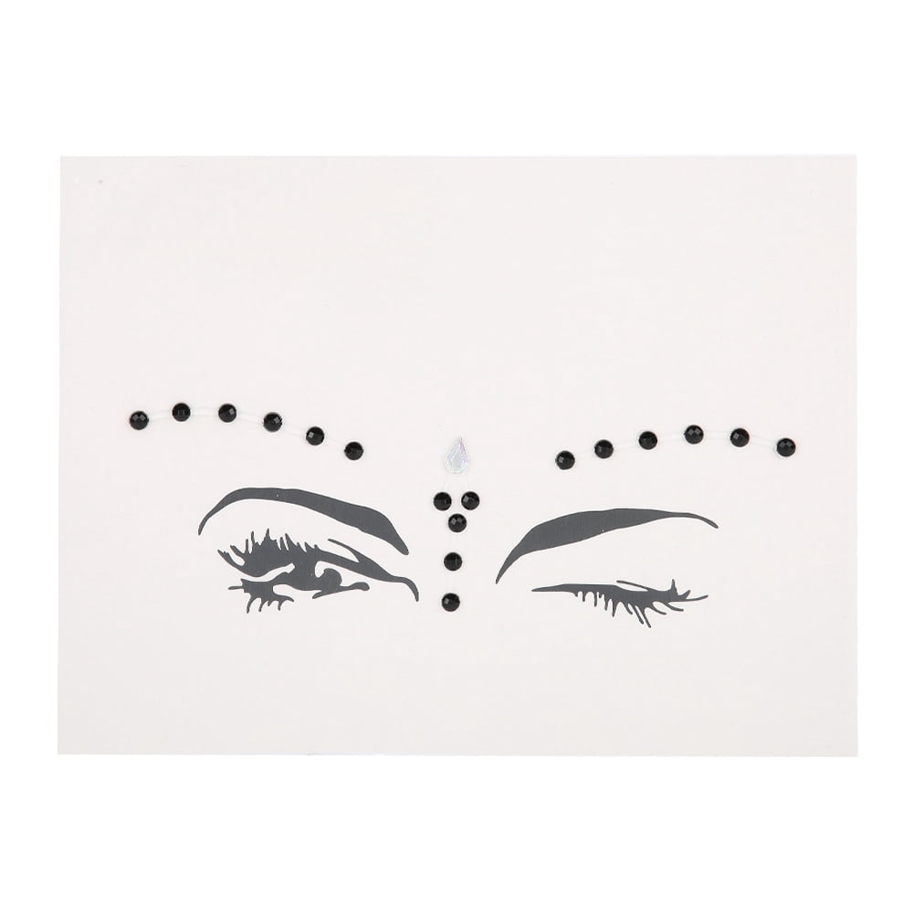 Acrylic Drilling Temporary Tattoo Face Jewels Crystal Face Stickers Makeup Accessories 03