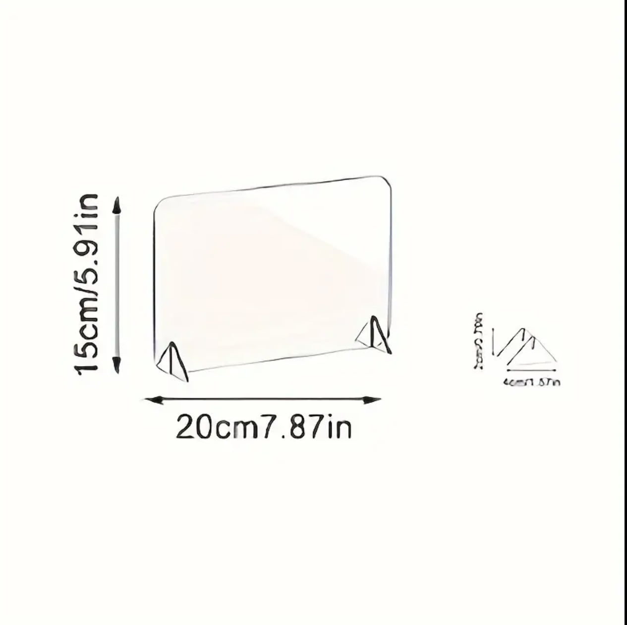 Acrylic Dry Erase Board And Marker Glass Alternative Clear Memo Tablet ...