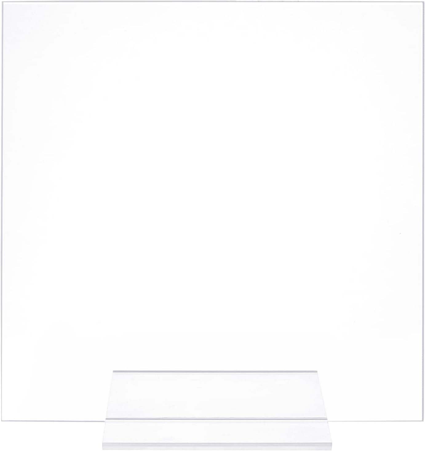 Acrylic Dry Erase Board Set 9.8x9.8 Inch Square Transparent Acrylic ...
