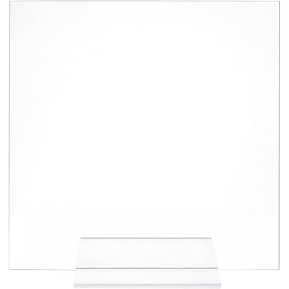 Acrylic Dry Erase Board Set 9.8x9.8 Inch Square Transparent Acrylic ...