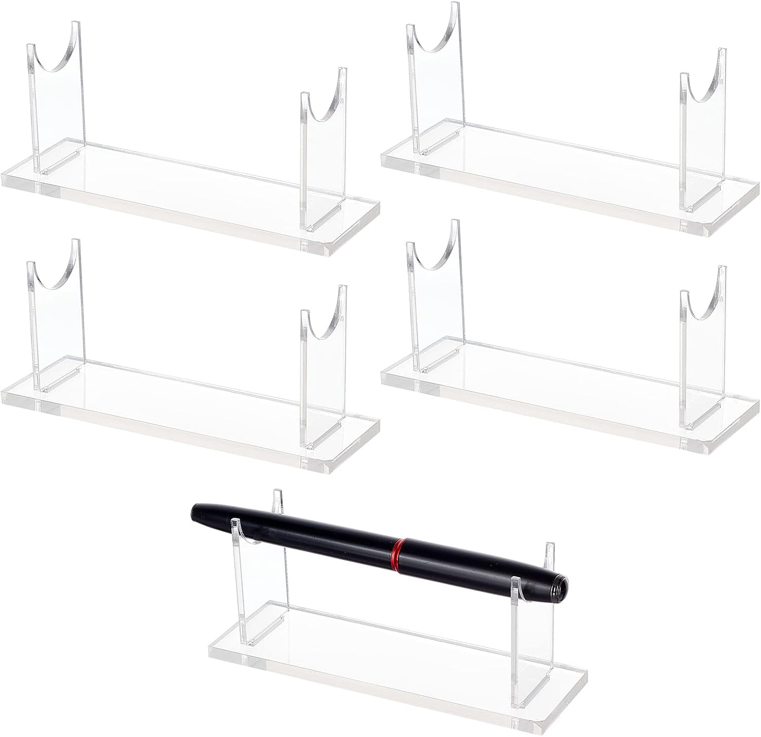 Acrylic Earring Display Stands Pen Display Stand Detachable White ...