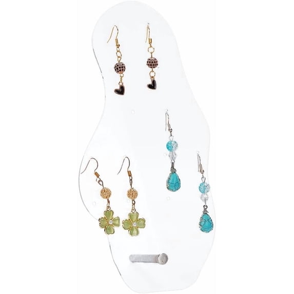 Acrylic Earring Display Stands Slant Back Jewelry Organizer Holder for ...