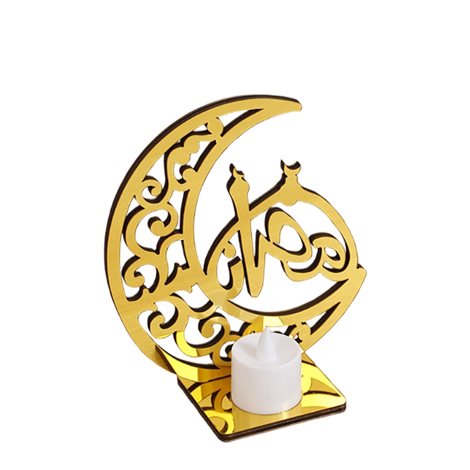 Acrylic Eid Decorations Home Crafts Elegant Candle Holders Dried Fruits ...