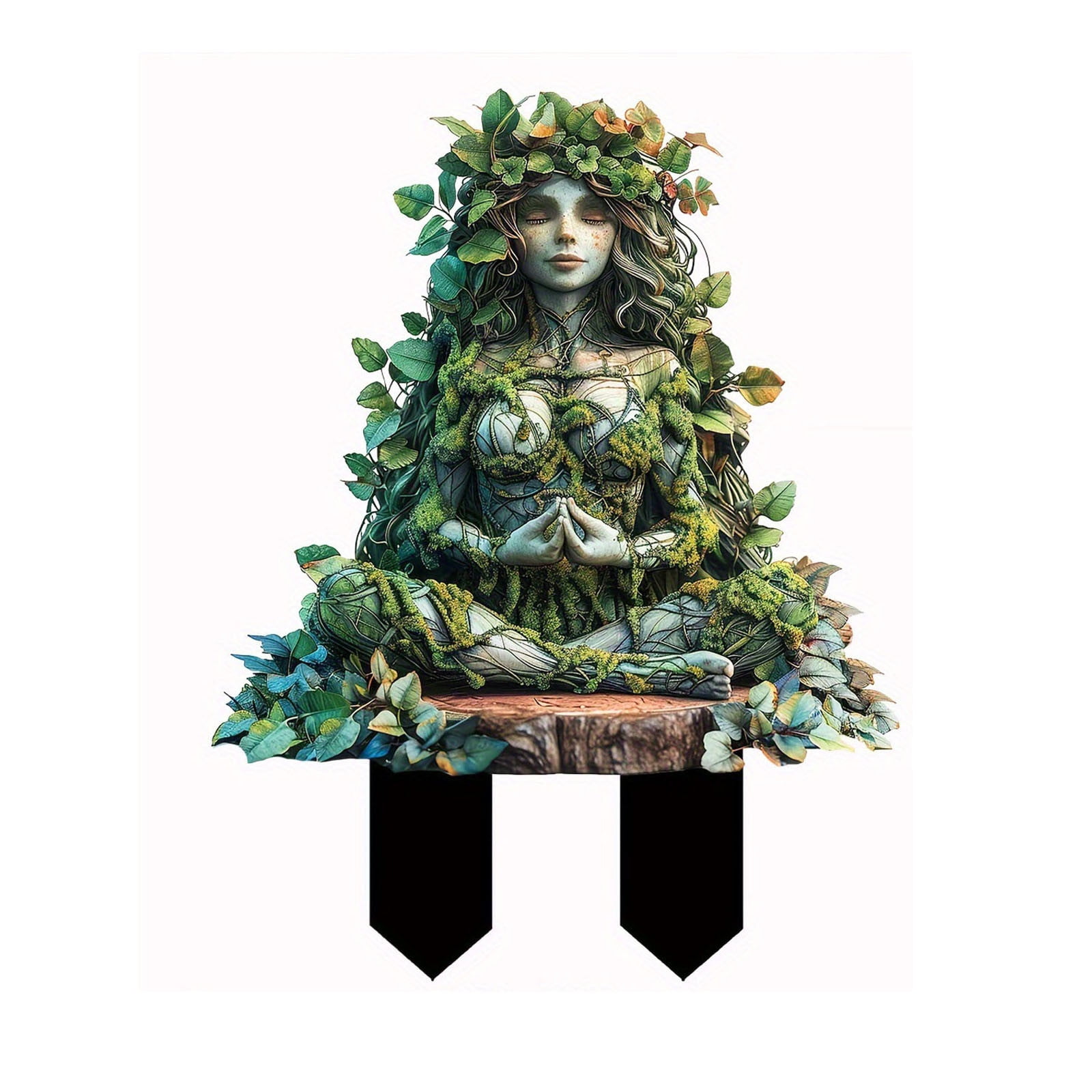 Acrylic Elf Garden Stake - Waterproof 2D Tree Elf Yard Decoration ...