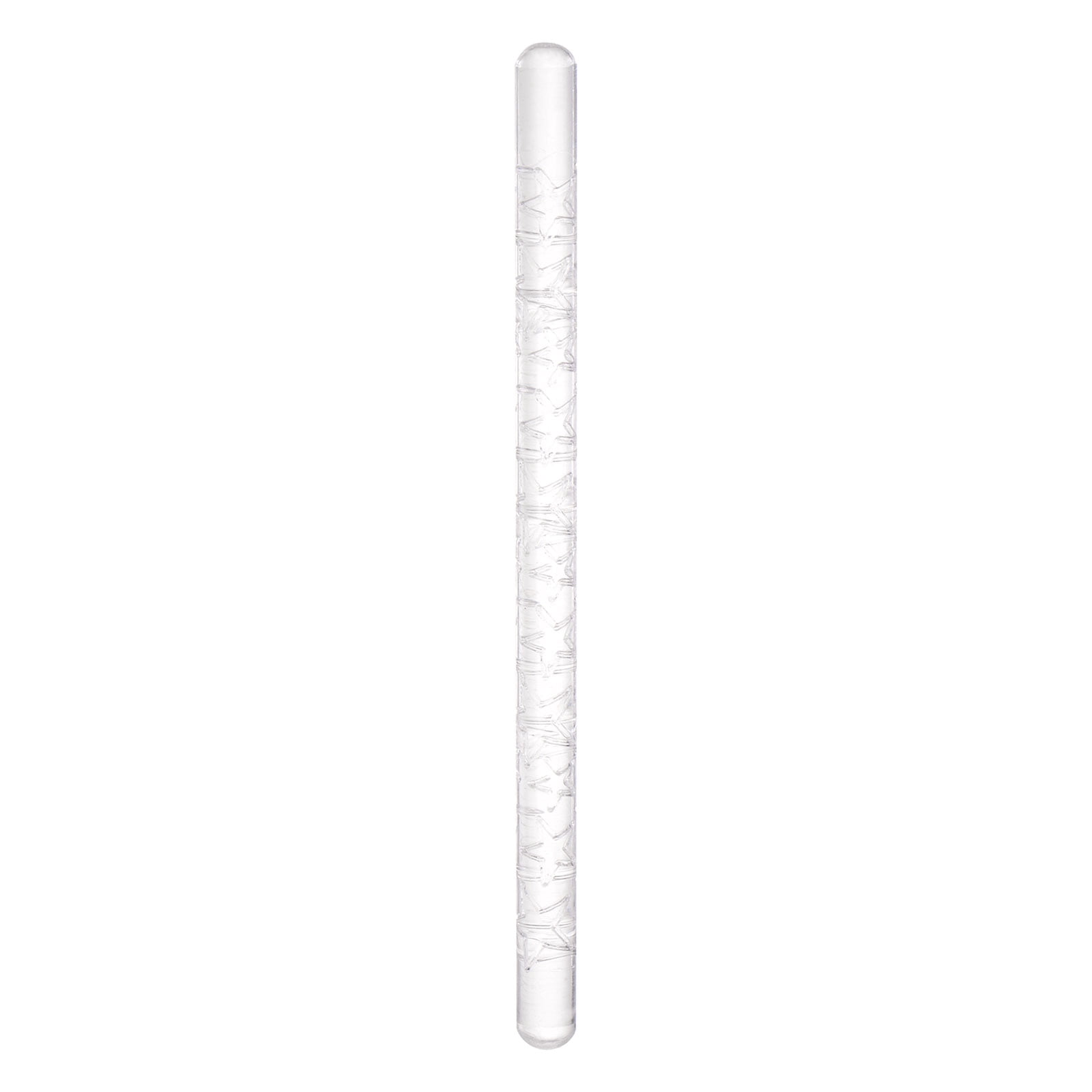Acrylic Embossed Rolling Pin 16cm x 1cm Star Pattern, Transparent ...