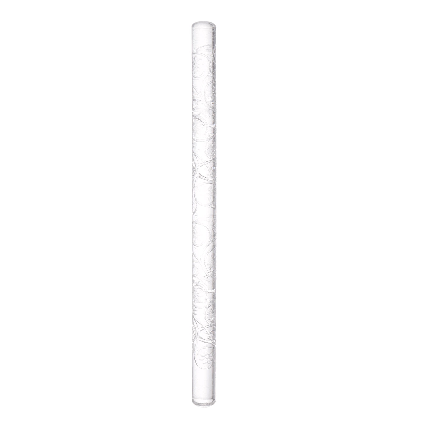 Acrylic Embossed Rolling Pin 16cm x 1cm Sun Flower Pattern, Transparent ...