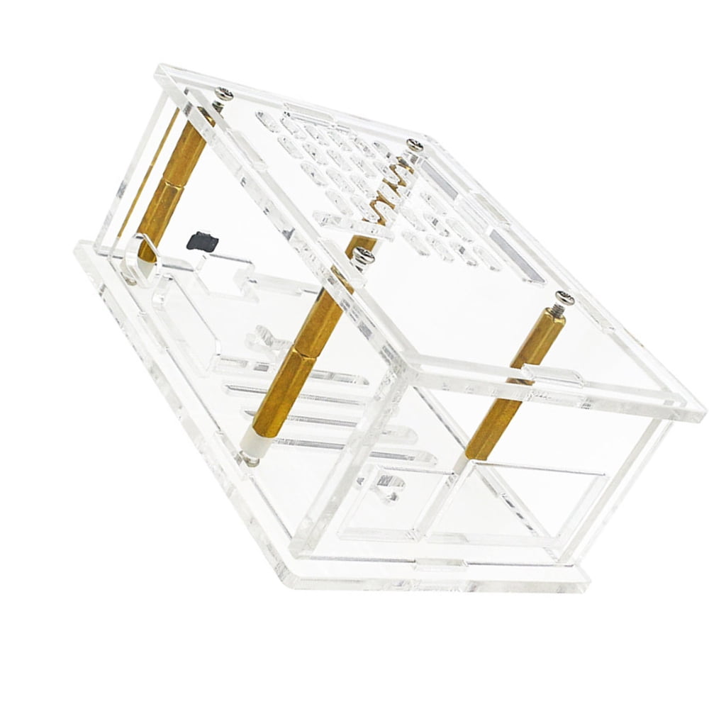 Acrylic Enclosure Case Easy Installation For RPi 5 with Airflows Vents ...