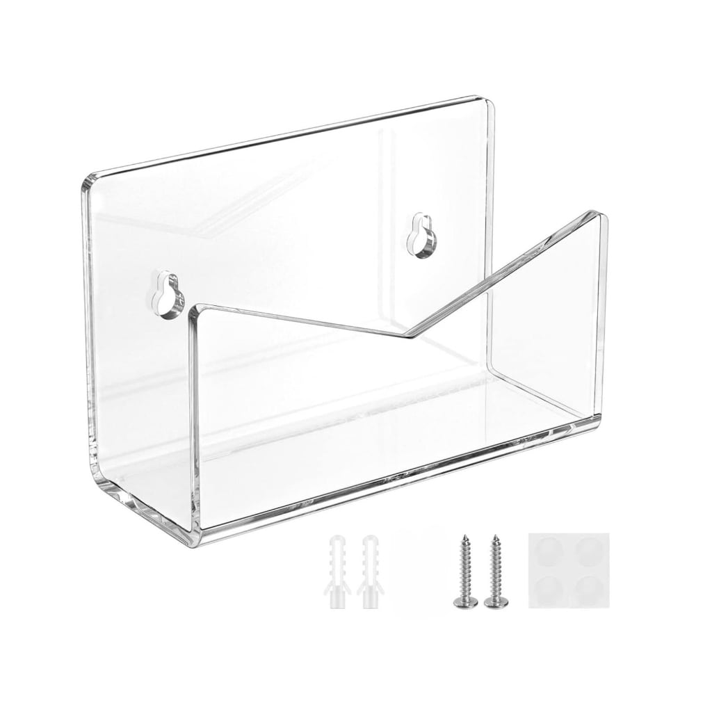 Acrylic Envelope Storage Tray Wall Mount Mail Organizer Countertop ...