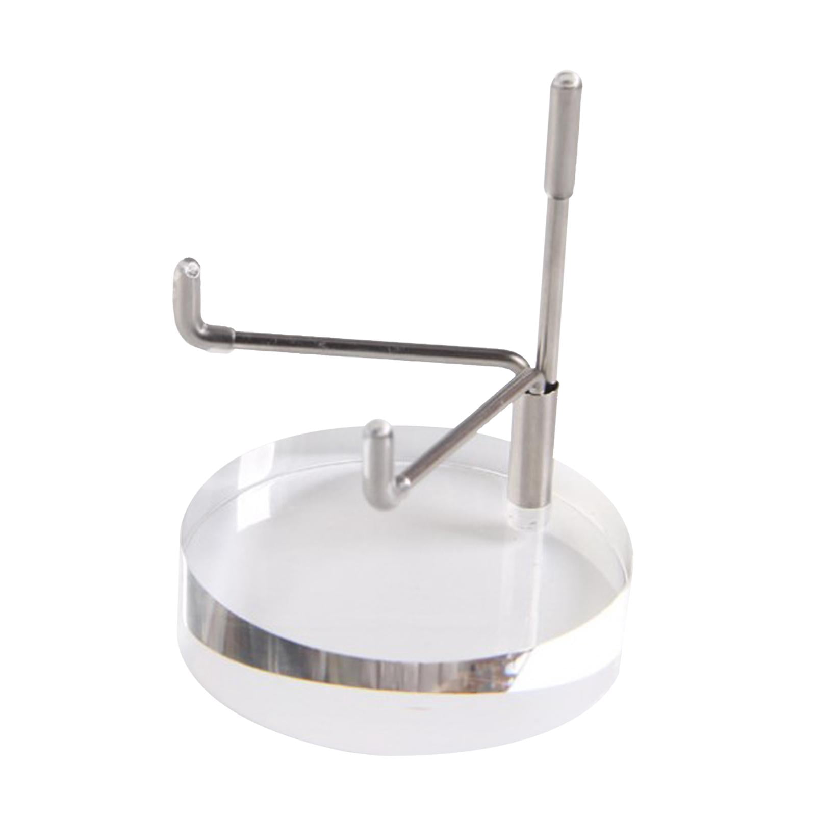 Acrylic Exhibition Stand Support Round Pedestal for Rocks Pieces Shells ...