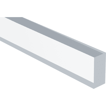 BuyPlastic Tangent Poly Lumber - Bright White, 1x4 (0.75" x 3.5"), 36 ...