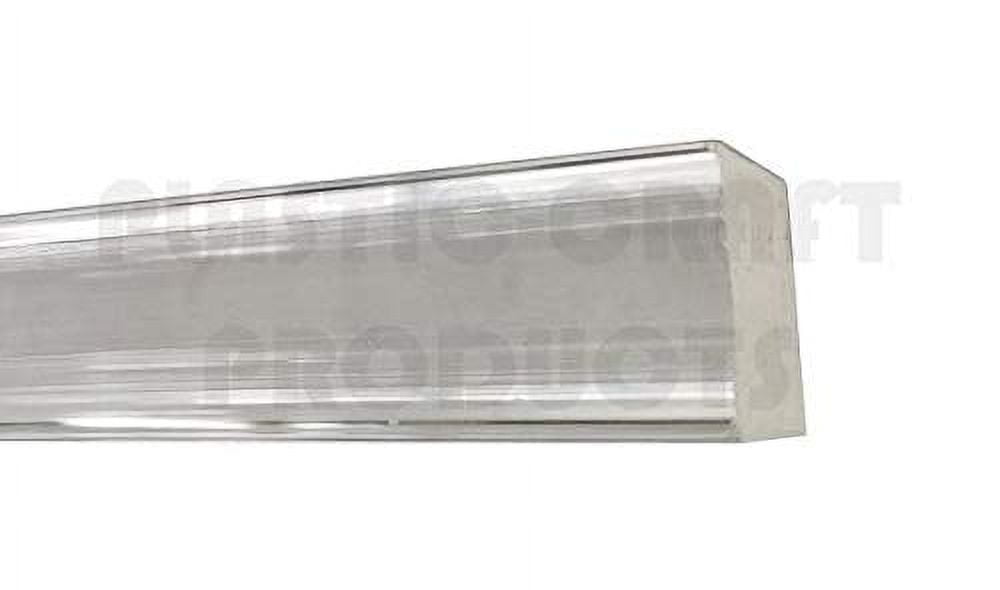 Acrylic Extruded Square Rod, Clear, 5/8" (0.625") Square x 24" Length ...