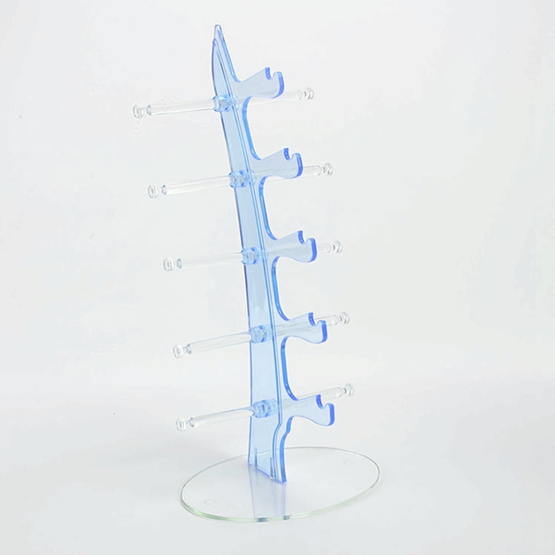 Acrylic Eyeglass Holder 5-tier Optical Glasses Organizer Stand Boat Arc ...