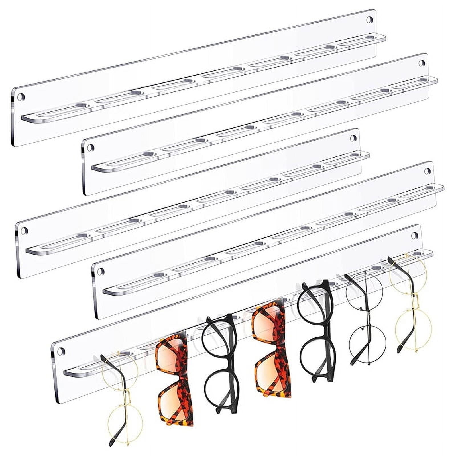 Acrylic Eyeglasses Holder Wall Mounted Sunglasses Organizer Storage ...