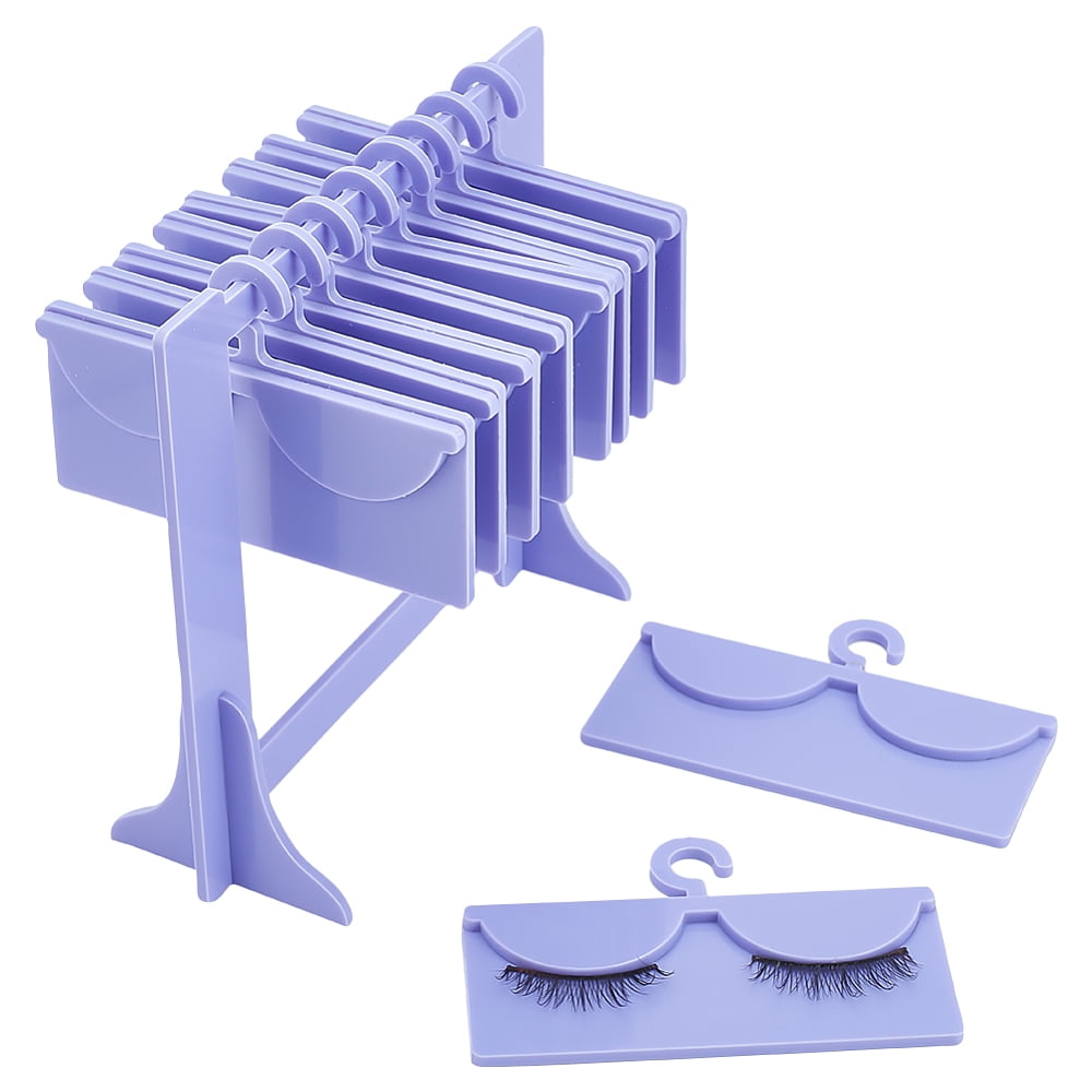 Acrylic False Eyelash Display Holder with 10 Hanger Try On Case Lashes ...
