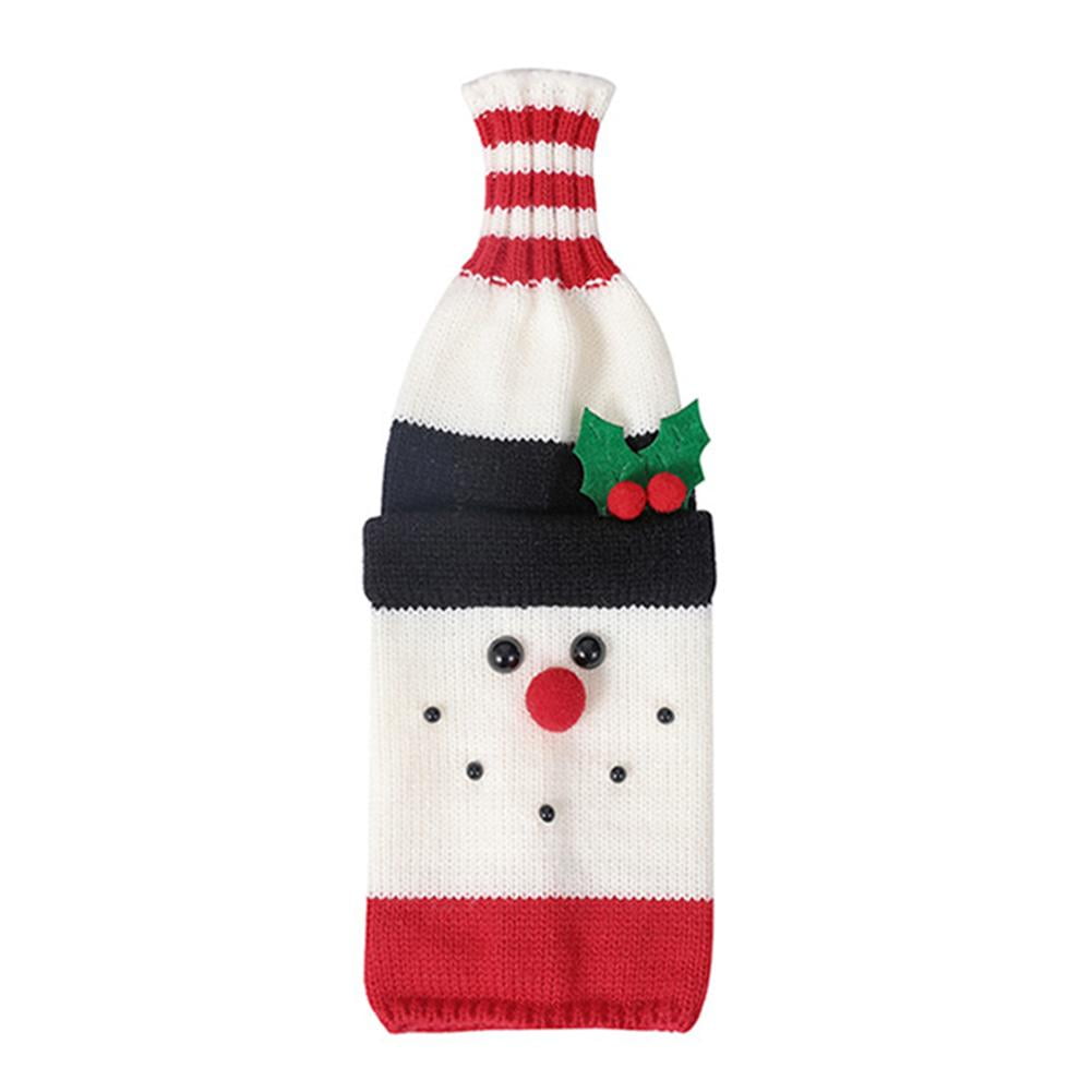 Acrylic Fiber Wine Bottle Cover for Christmas: Fitting Design ...