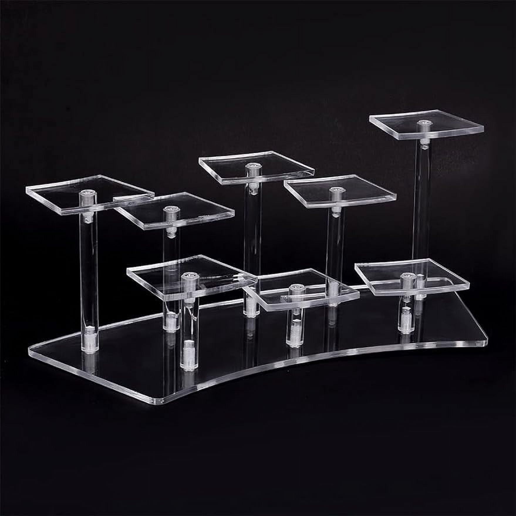 Acrylic Figures Display Risers 8-Tier Transparent Minifigures Organizer ...