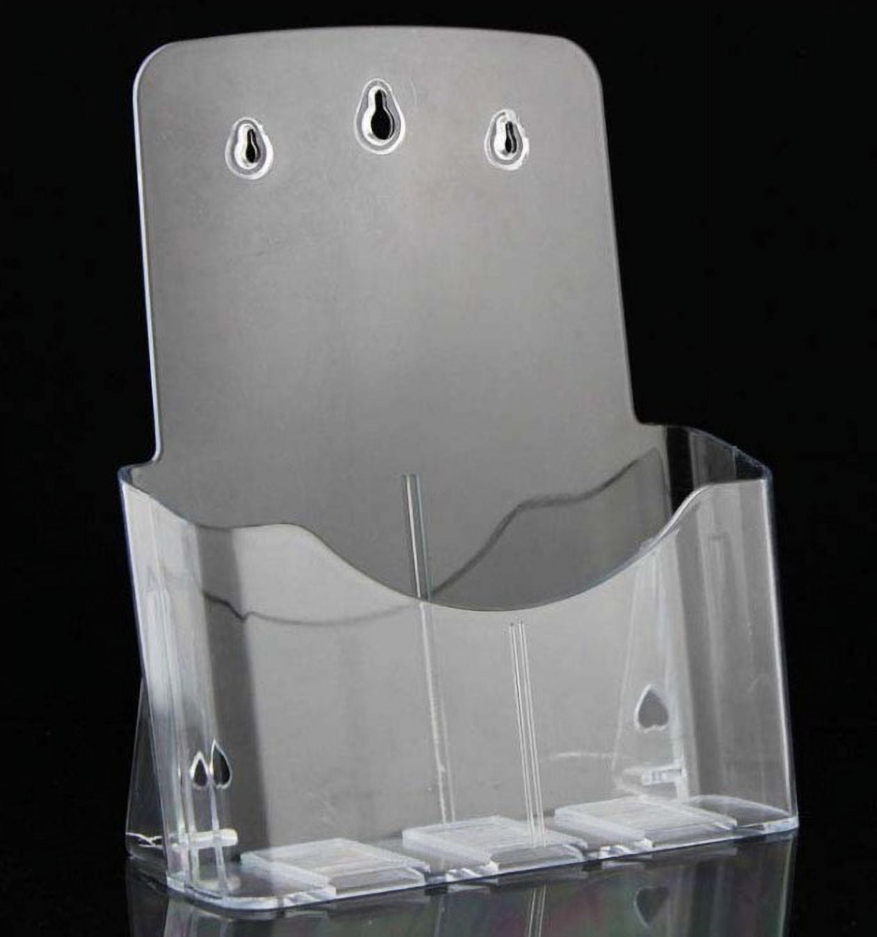 Acrylic File Holder Hanging Magazine Organizer Wall Mounted Document ...