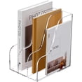 Acrylic File Organizer, Compact Desk Organizer for Folders, Binders ...