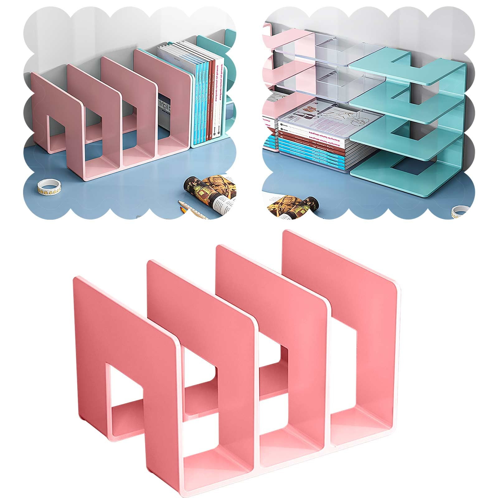 Acrylic File Organizer For Desk Desktop Document/Mail Organizer 3 ...