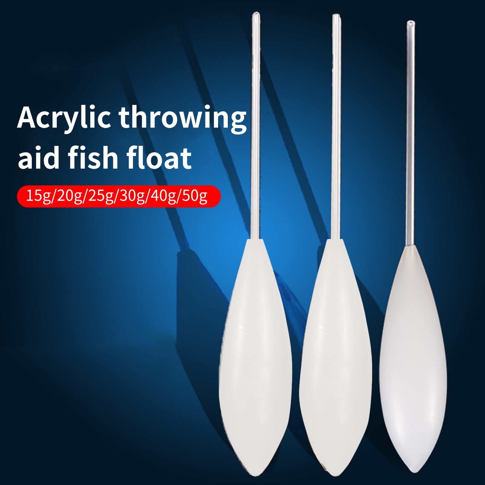Acrylic Fishing Buoy Far Throwing Wear Resistant High Strength Vertical ...