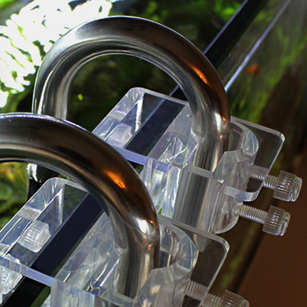 Acrylic Fixing Tubing Clamp Aquarium Fish Tank Inflow Outflow Tube ...