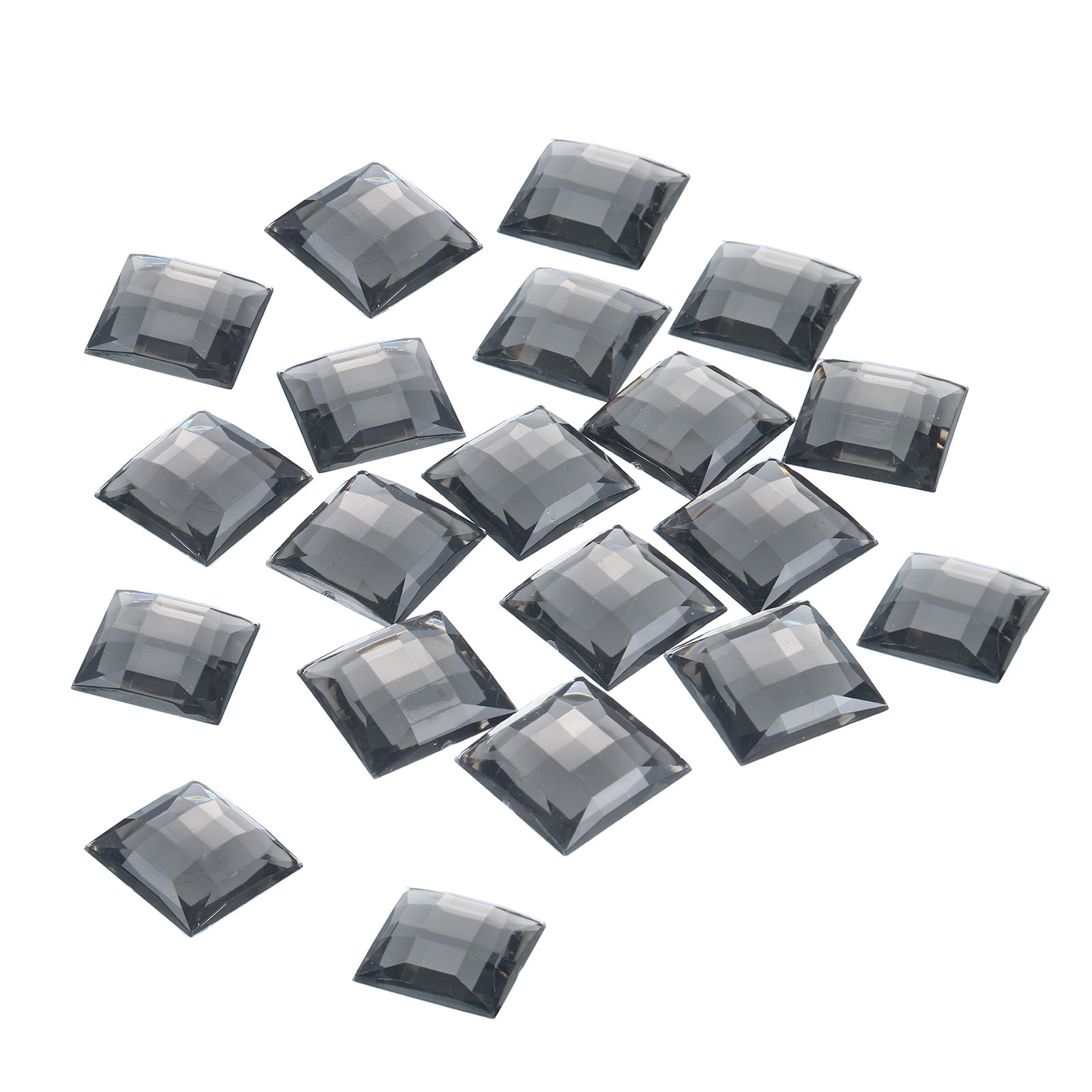 Acrylic Flat Back Rhinestones Square Artificial Gemstone for Crafts ...