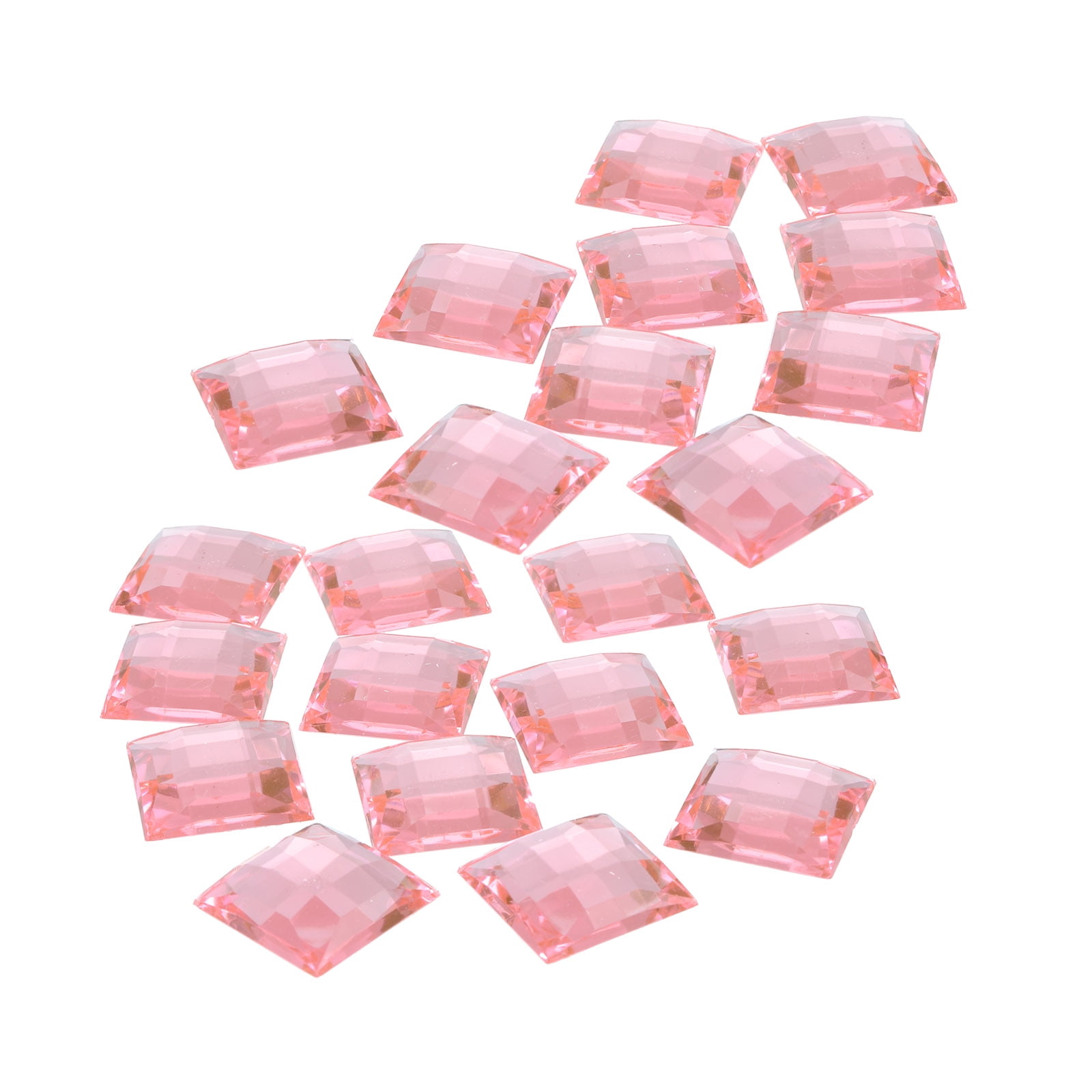 Acrylic Flat Back Rhinestones Square Artificial Gemstone for Crafts ...