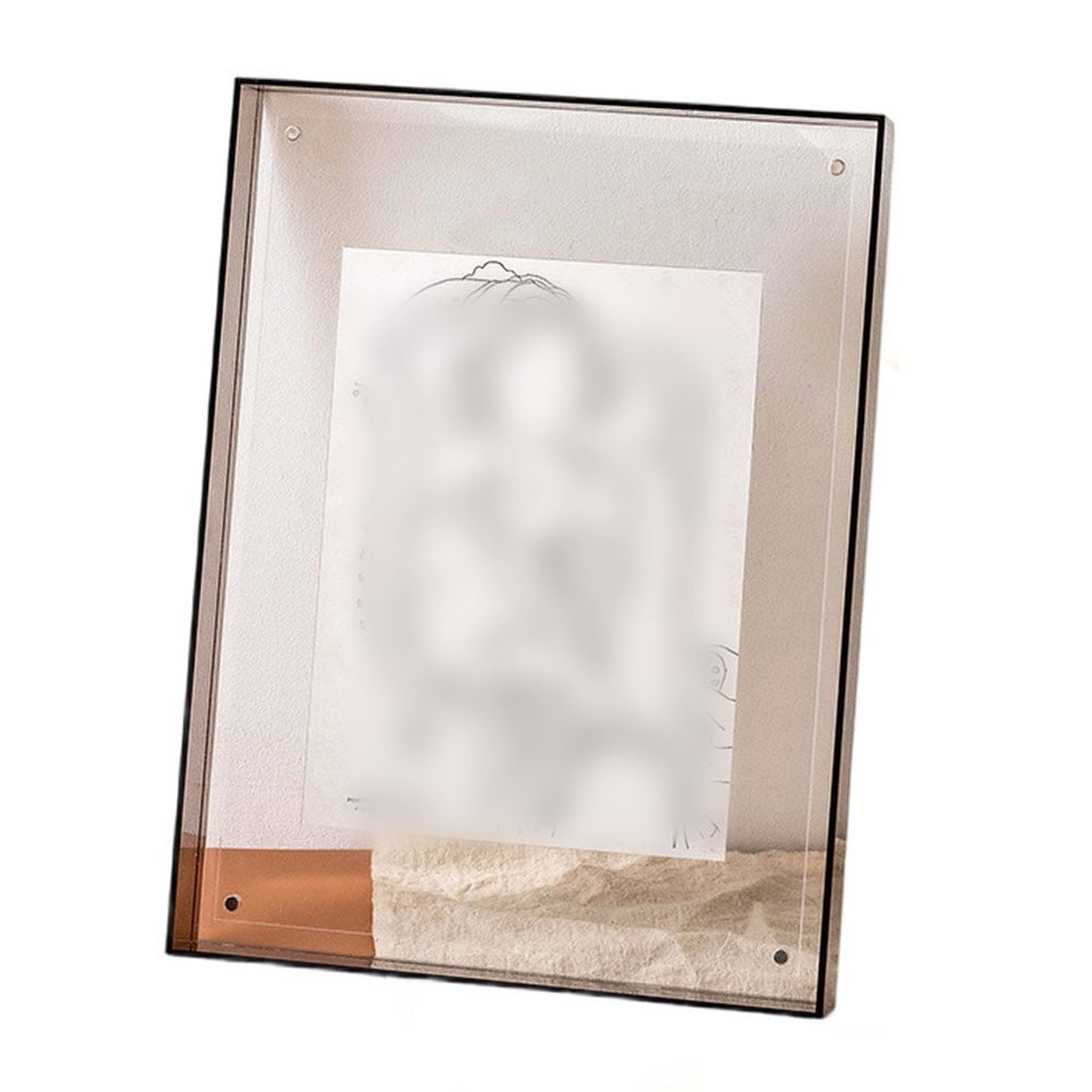 Acrylic Floating Picture Frame for Wall Mount Clear Photo Frame ...