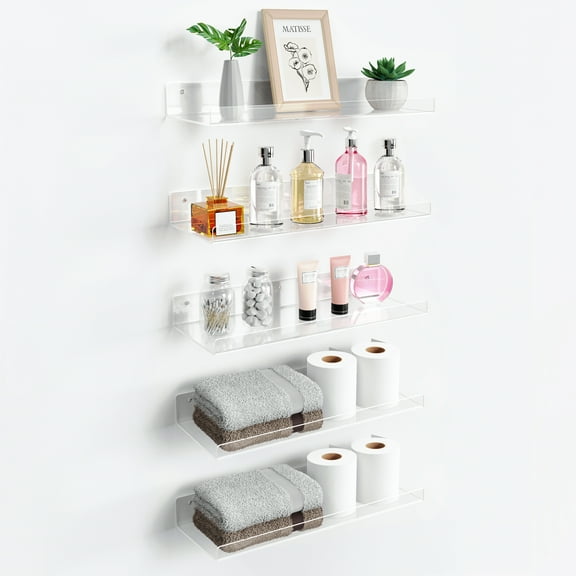 15" Display Shelf Perfume Organizer for Bathroom, Bedroom, Living Room ...