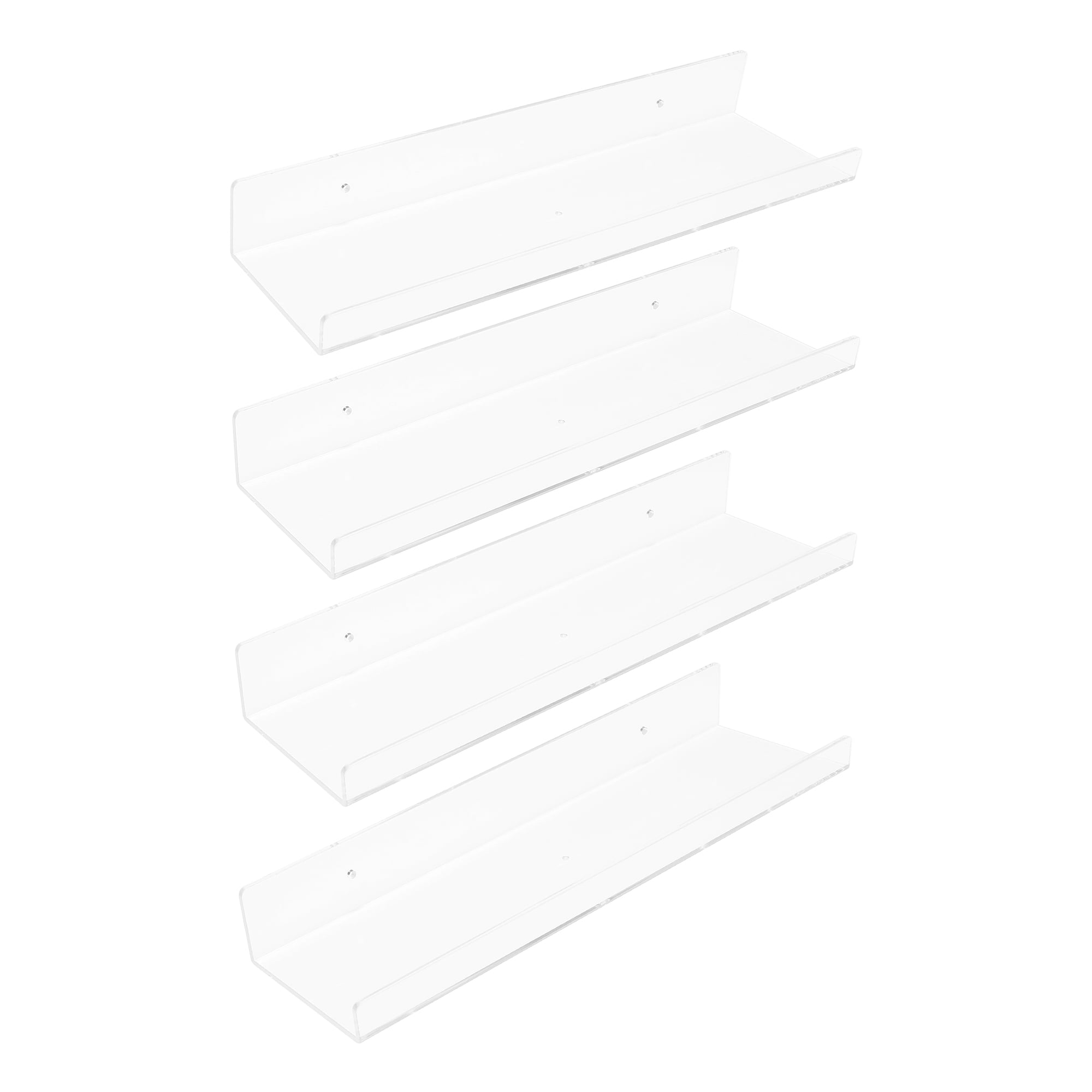 REGALWOVEN Acrylic Floating Shelves for Wall, Acrylic Shelves for ...