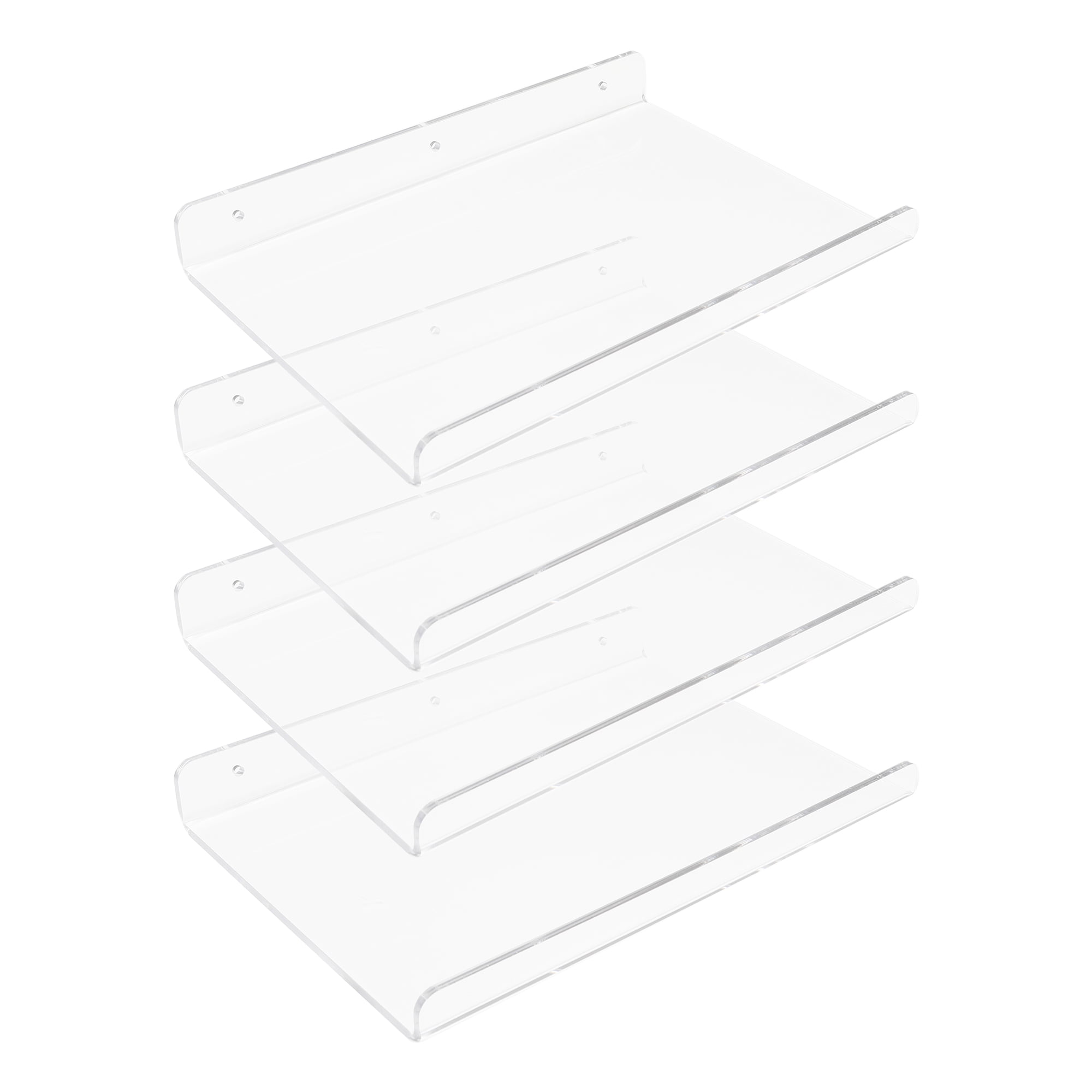 REGALWOVEN Acrylic Floating Shelves for Wall, Clear Acrylic Shelves for ...