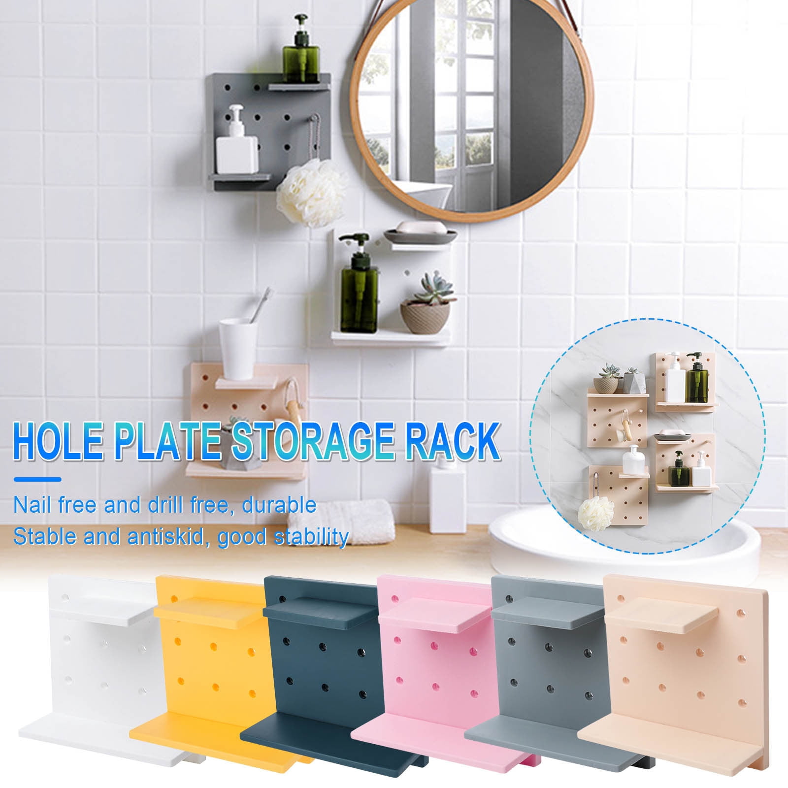 Acrylic Floating Wall Shelves for Bathroom, Kitchen, Toilet, Bedroom ...