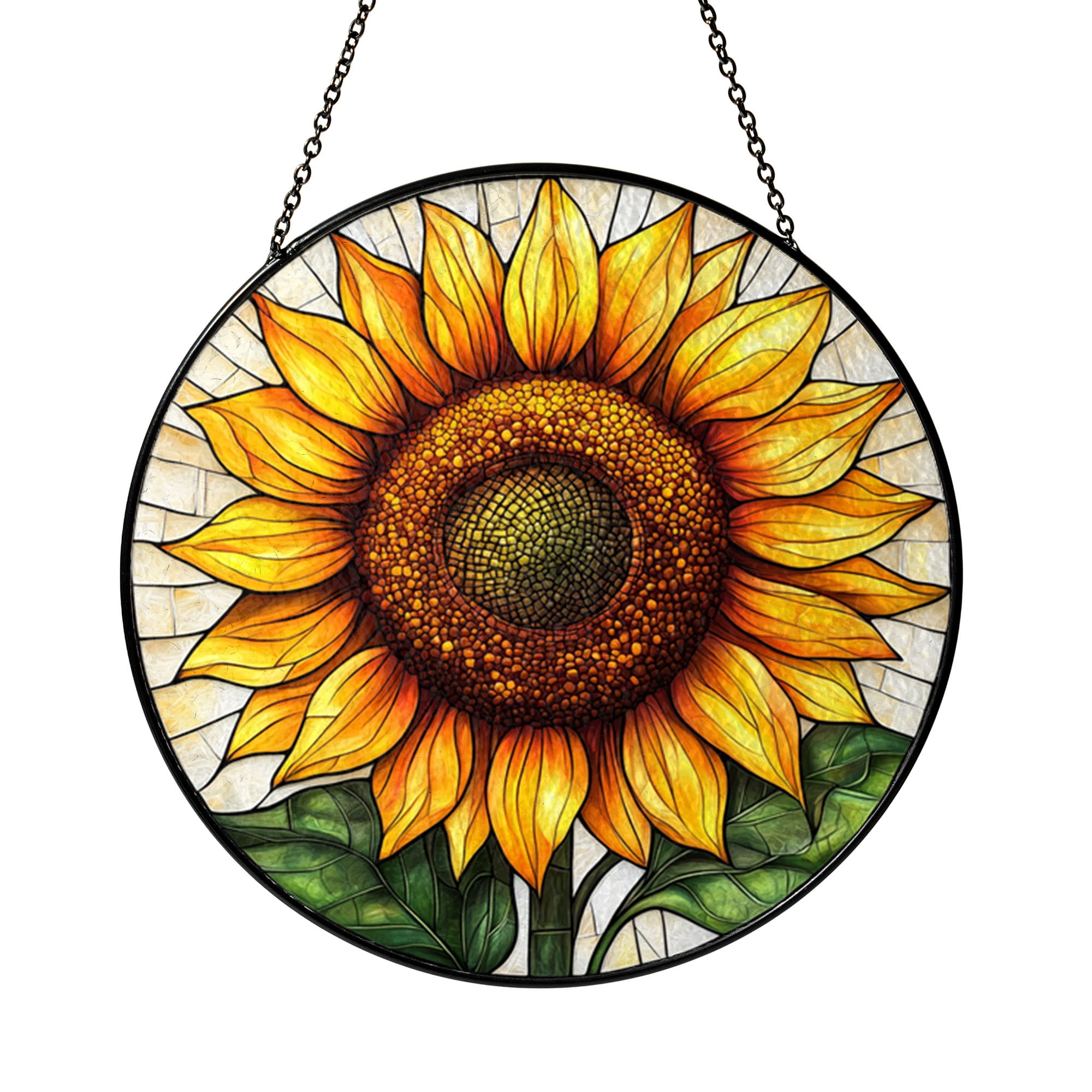 Acrylic Floral Sunflower Suncatcher Window Hanging, Warm Home Window ...