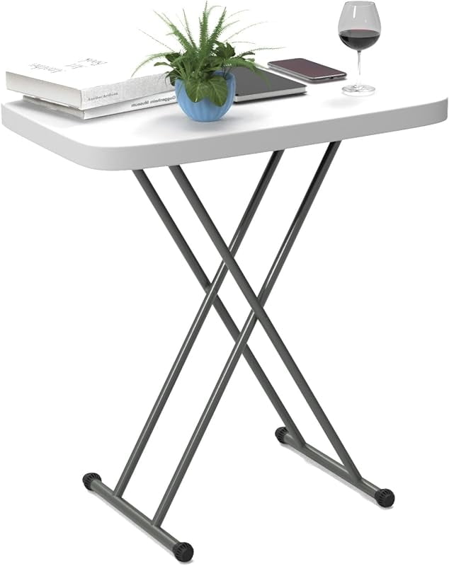 Acrylic Folding Table, Transparent Rectangle Folding Tray Tables Clear ...