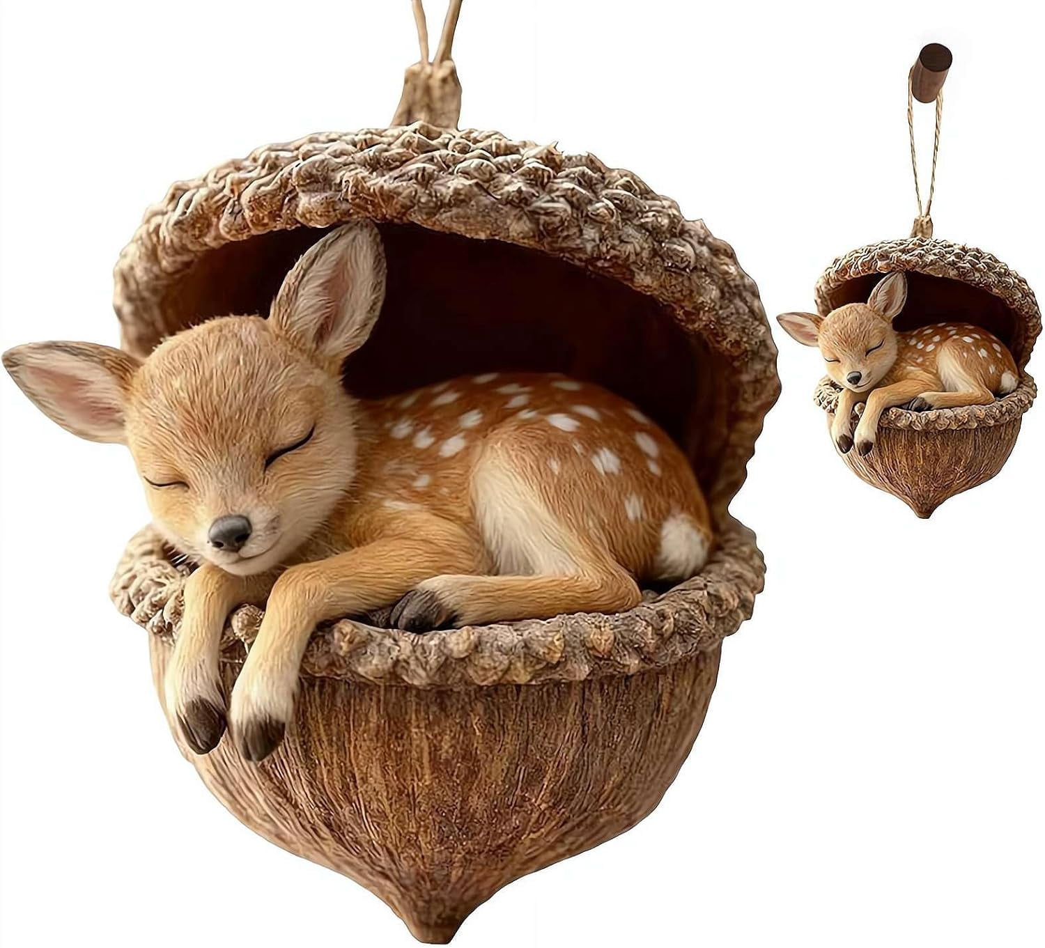 Acrylic Forest Animal Acorn Hanging Ornaments, Pine Cone Tiger ...