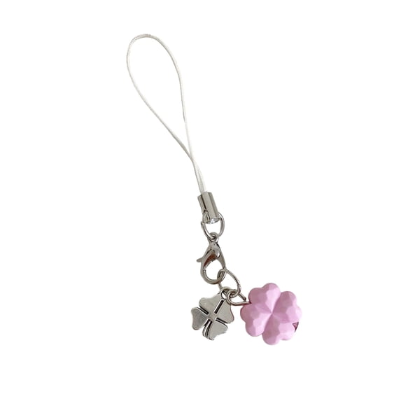 Acrylic Four Clovers Keychain Phone Charm Clovers Accessory For Women ...