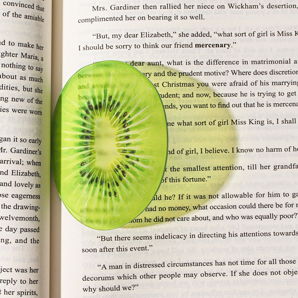 Acrylic Fruit Bookmark for Books and Journals, Cute Translucent Page ...