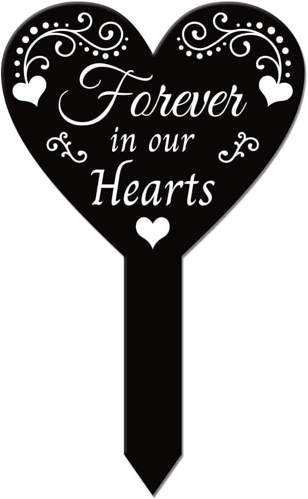 Acrylic Garden Stake Ground Insert Decor for Garden Decoration Heart ...