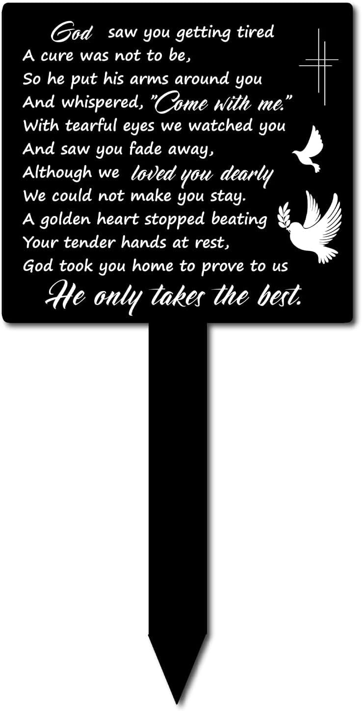 Acrylic Garden Stake Ground Insert Decor for Yard Lawn Garden ...