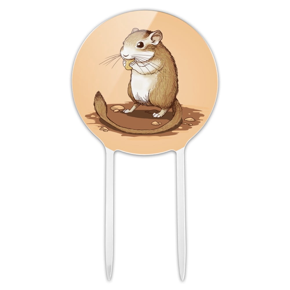 Acrylic Gerbil Cute Rodent Pet Cake Topper Party Decoration for Wedding ...