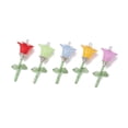 Acrylic Glass Pendant with 304 Stainless Steel Findings Flower Mixed ...